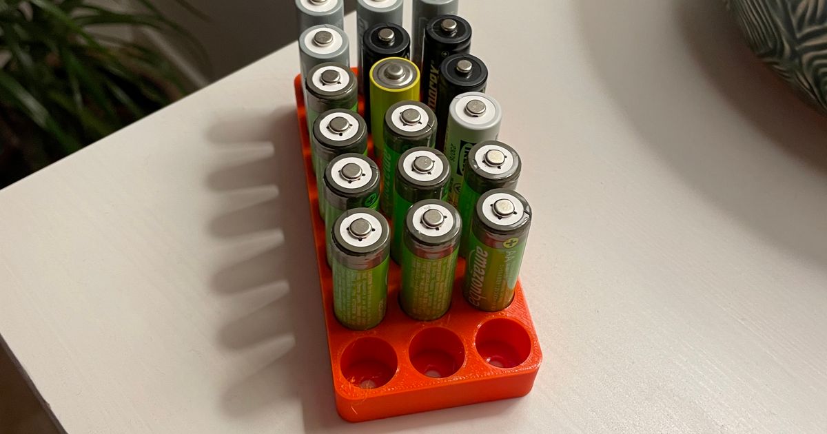 Fully parametric stackable storage for your batteries by Xavier Gillard ...