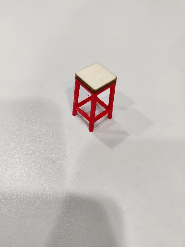 Stool model by Nils Fablab | Download free STL model | Printables.com