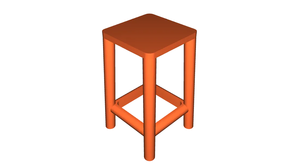 Stool model by Nils Fablab | Download free STL model | Printables.com