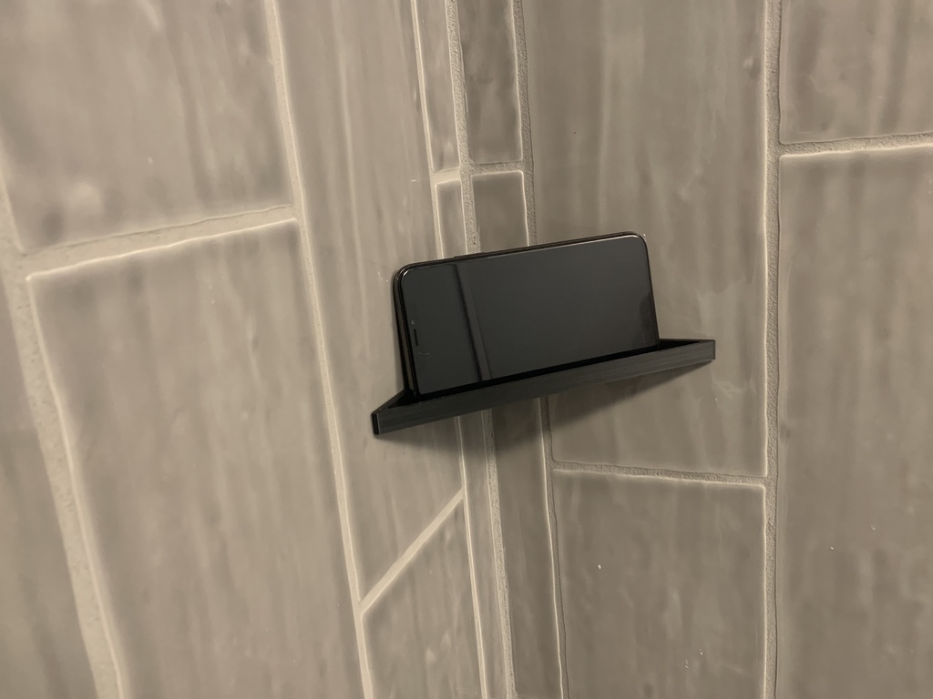 Shower Phone Shelf with drainage by Jeremy311 | Download free STL model ...