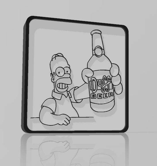 Duff Homer Lampe by 3D-DRUCKWELT | Download free STL model | Printables.com