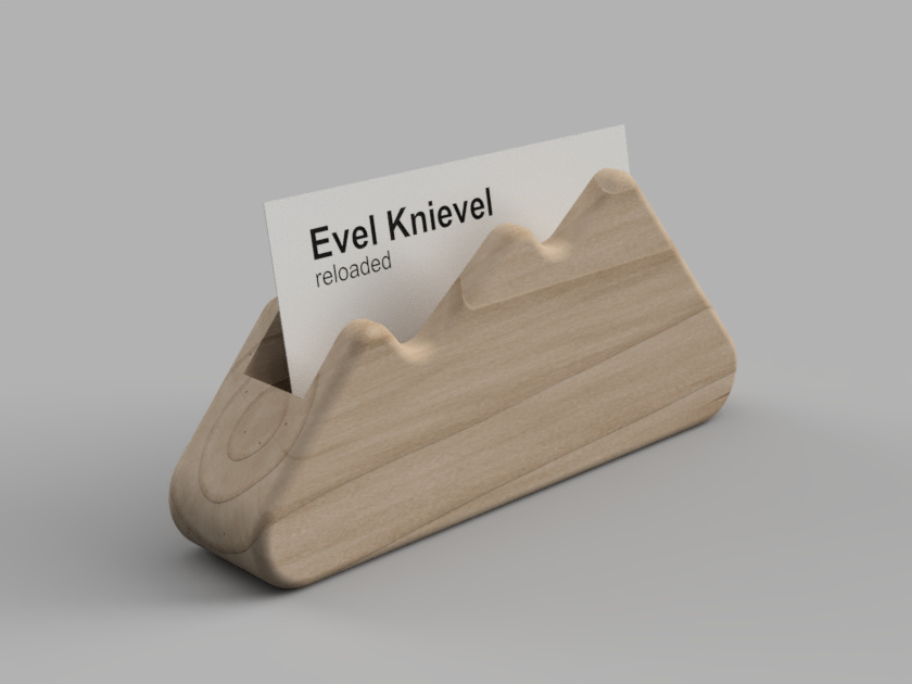 Business Card Holder Mountains by TB | Download free STL model ...