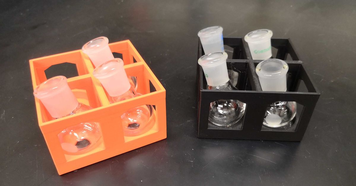 Round bottom flask holder by Serge Nader | Download free STL model ...