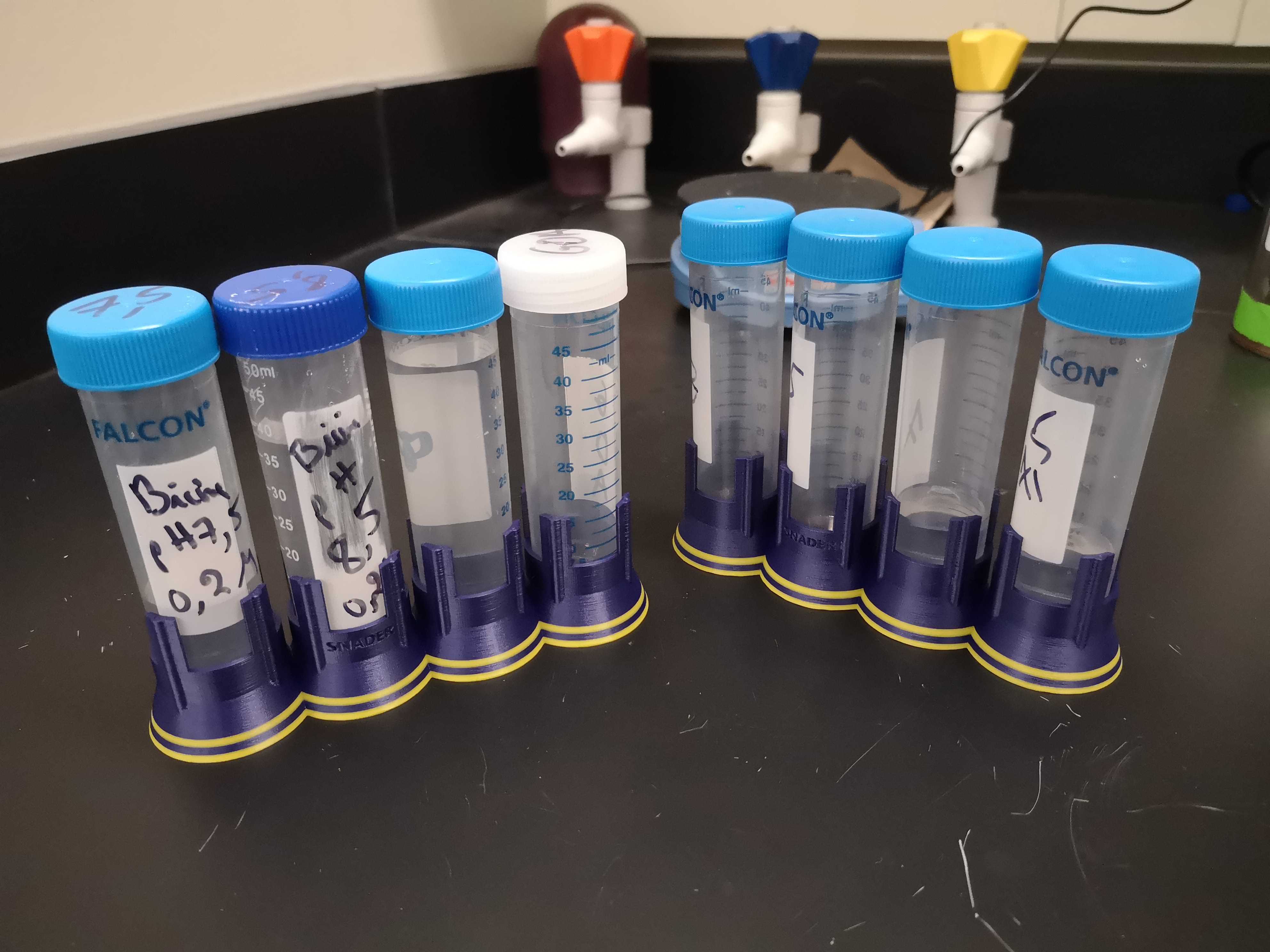 Falcon tube holder (1x, 3x, 4x) by Serge Nader | Download free STL ...