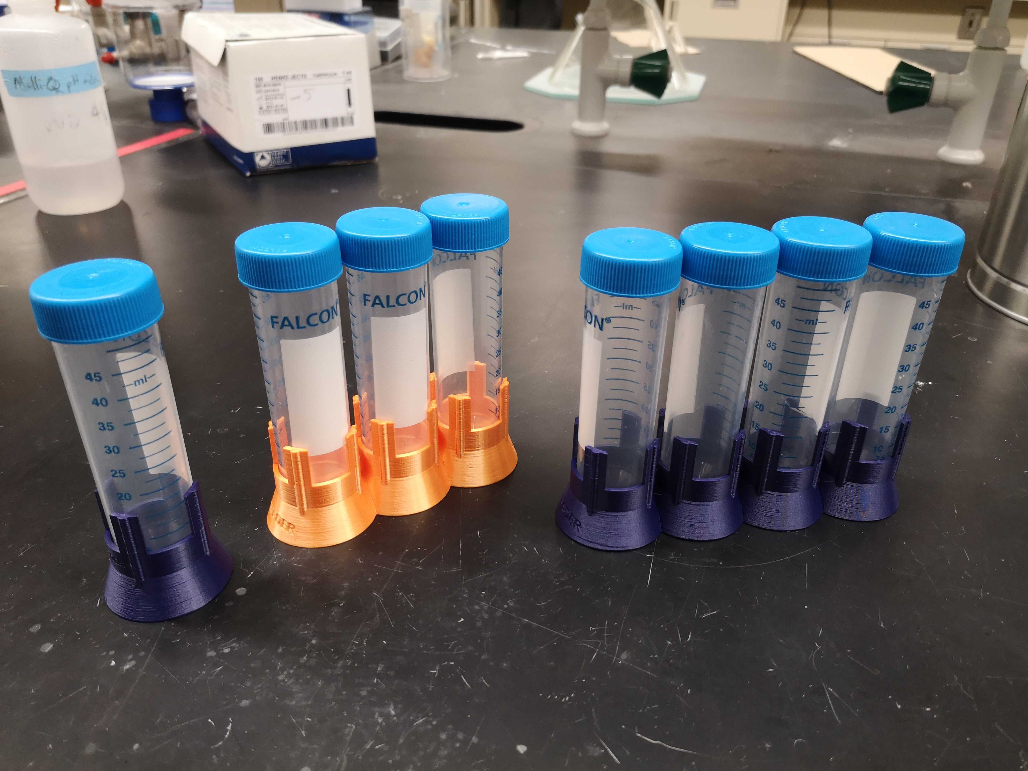 Falcon tube holder (1x, 3x, 4x) by Serge Nader | Download free STL ...