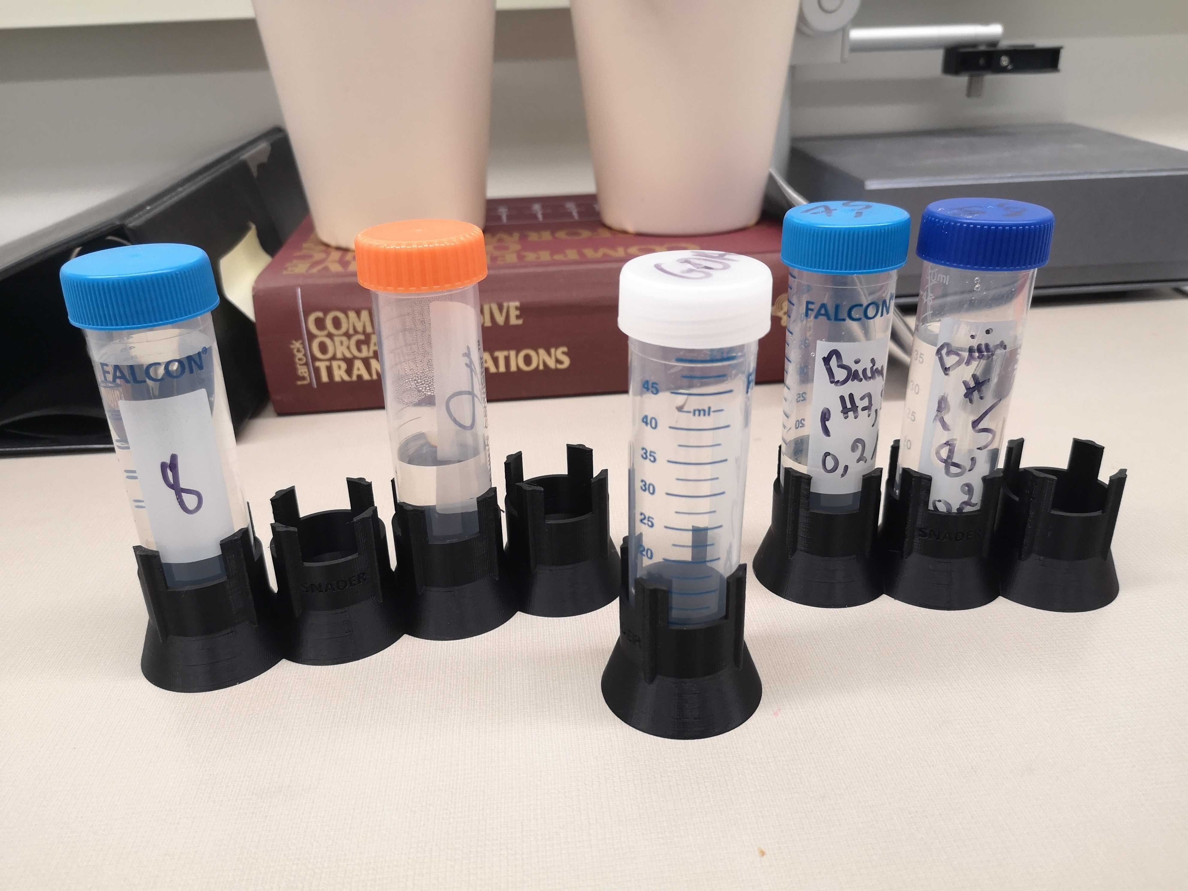 Falcon tube holder (1x, 3x, 4x) by Serge Nader | Download free STL ...