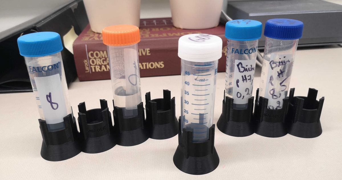 Falcon tube holder (1x, 3x, 4x) by Serge Nader | Download free STL ...