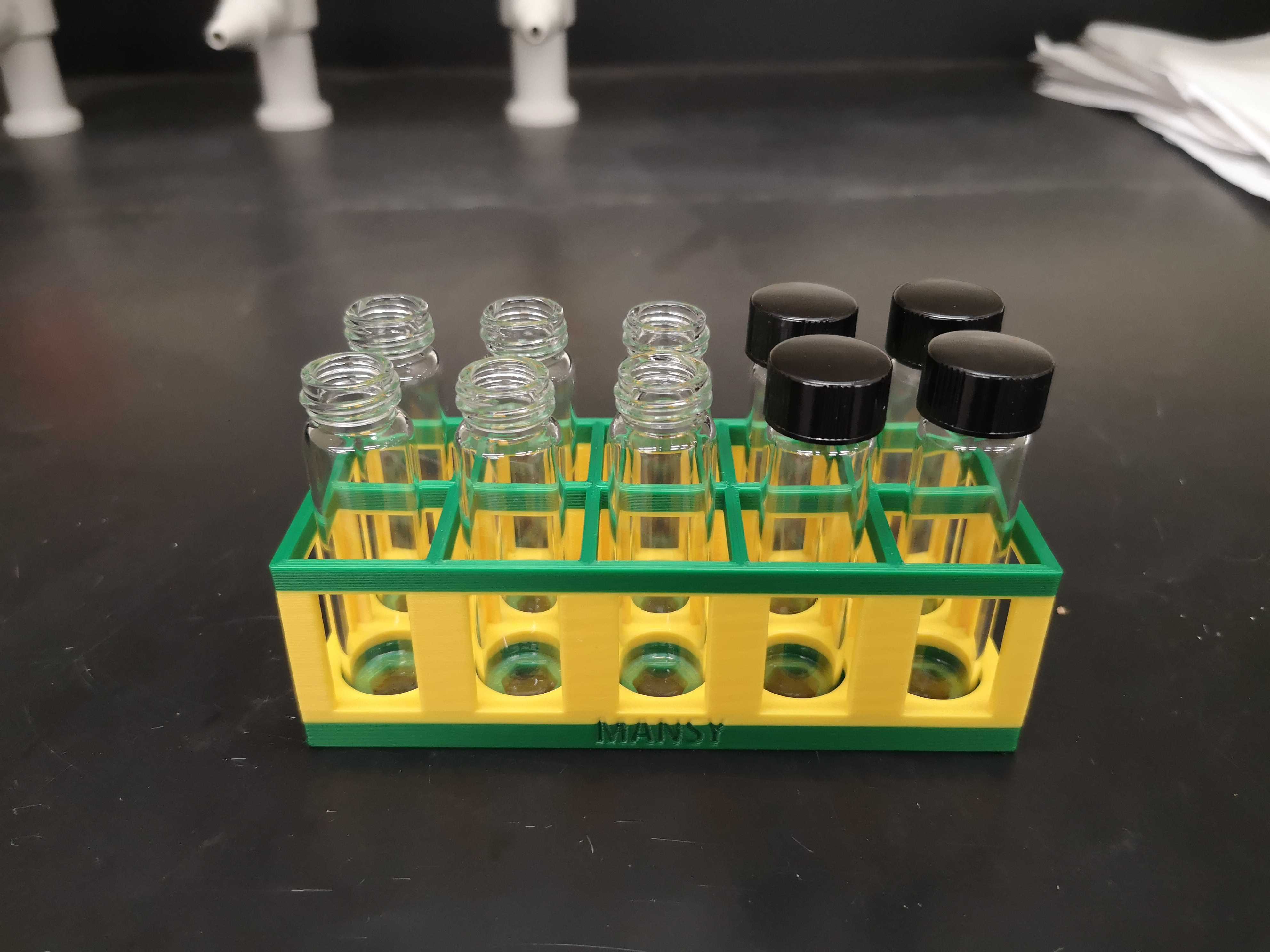 Holder for 2 drams vials, 5 mL tubes and 15 mL falcons by Serge Nader ...