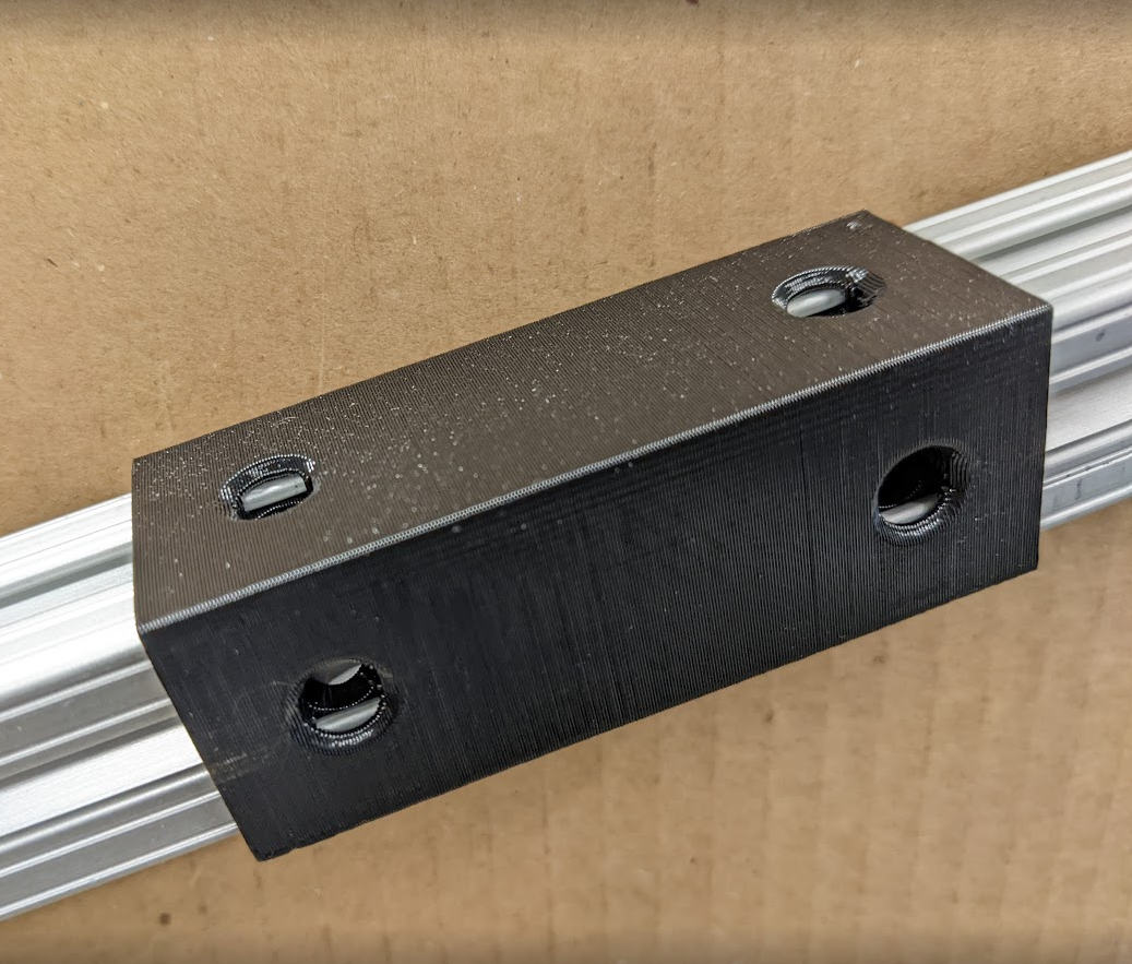 1" Extrusion Bracket / Connector - Straight by Nix | Download free STL ...