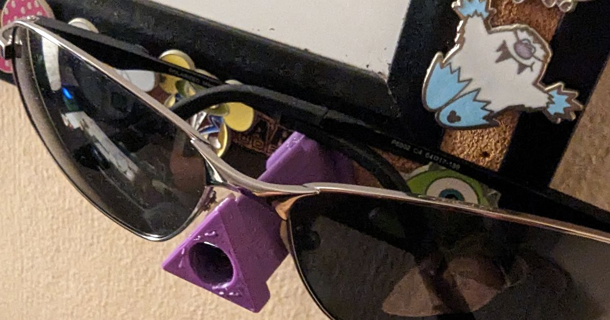Push Pin Eyeglass Holder By Gentlepersuazn Download Free Stl Model