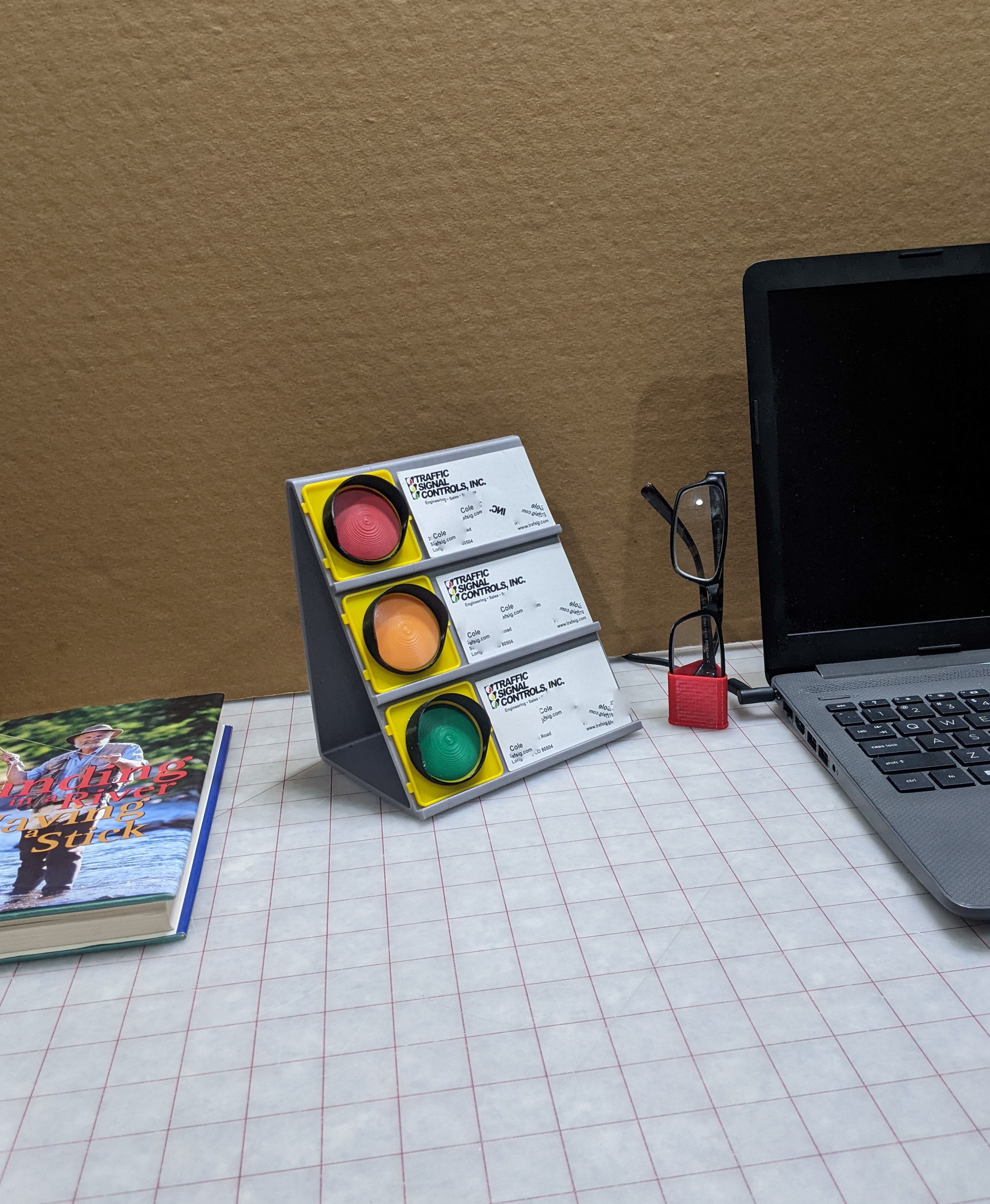 Traffic Signal Business Card Holder by jcole | Download free STL model ...