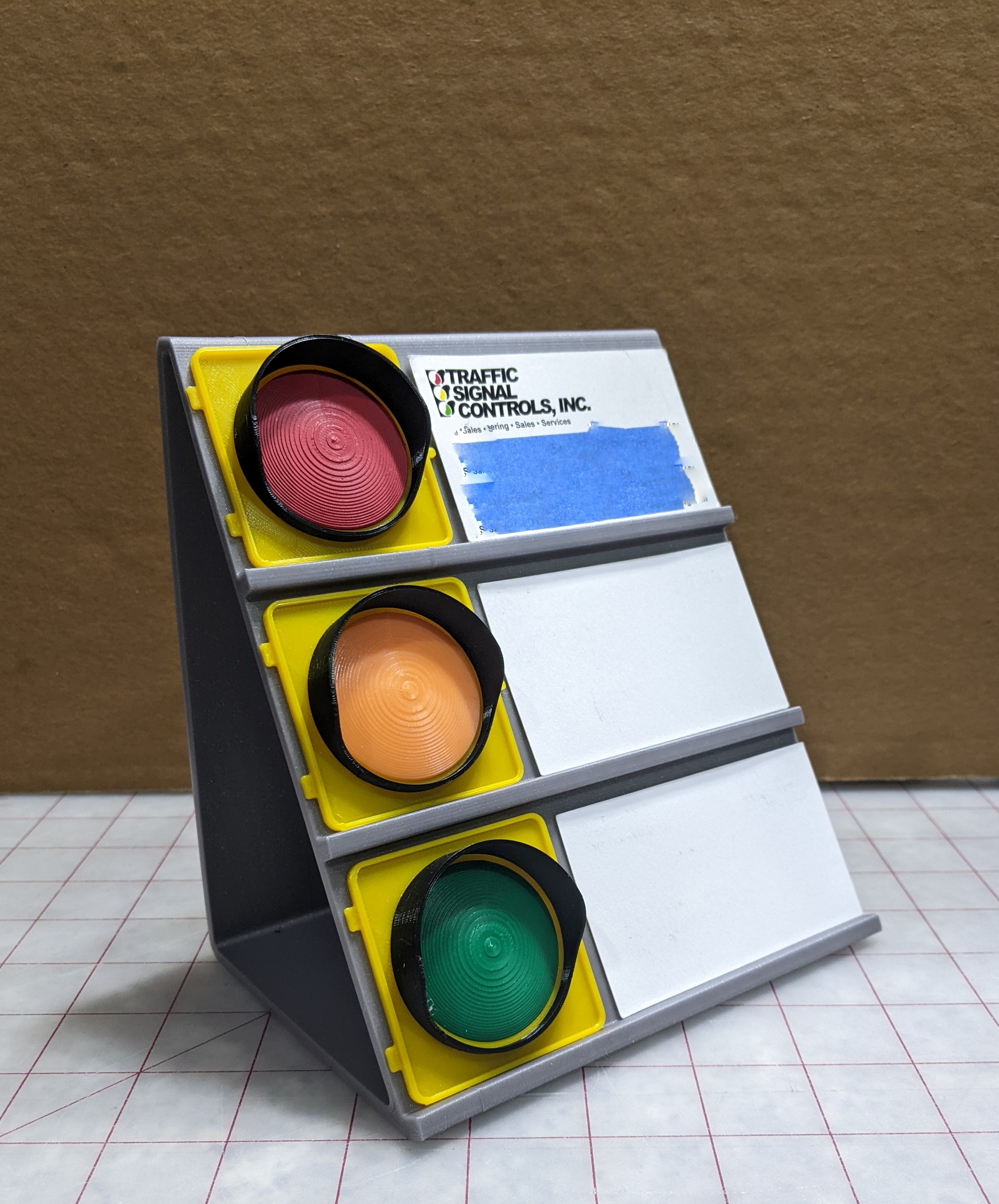 Traffic Signal Business Card Holder by jcole | Download free STL model ...