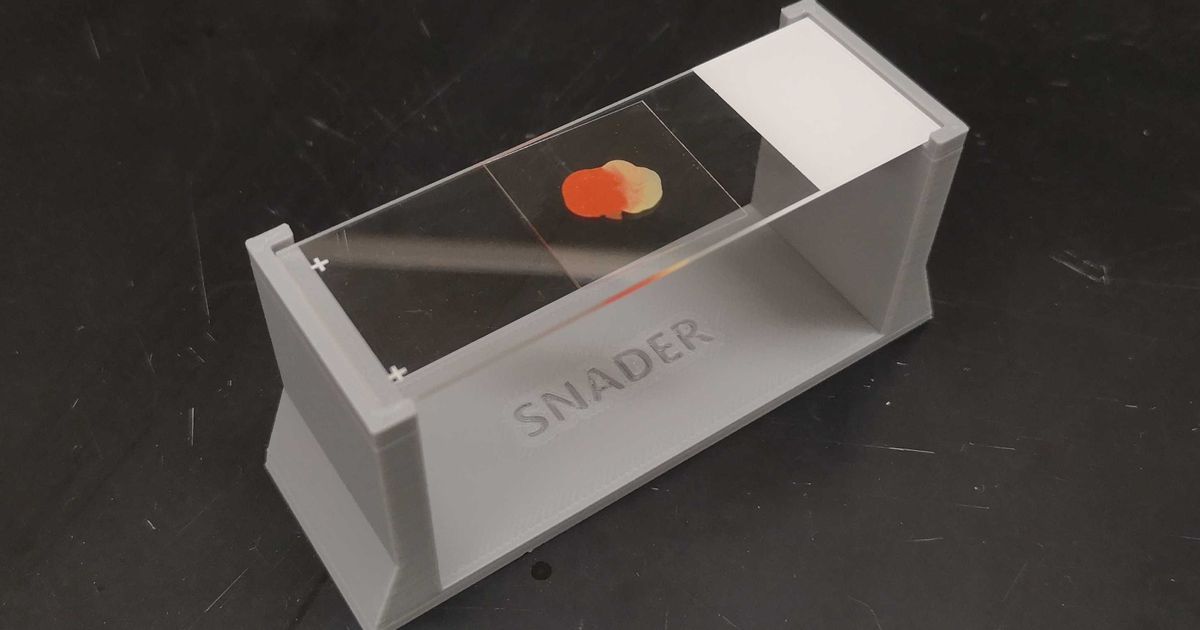 Microscopy slide holder by Serge Nader | Download free STL model ...