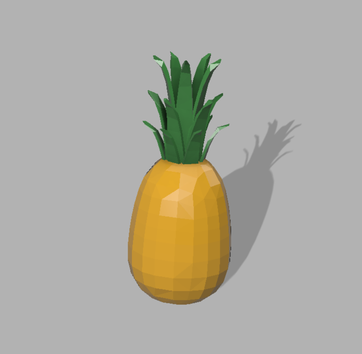 LOW POLY PINEAPPLE by Print Ninja | Download free STL model ...