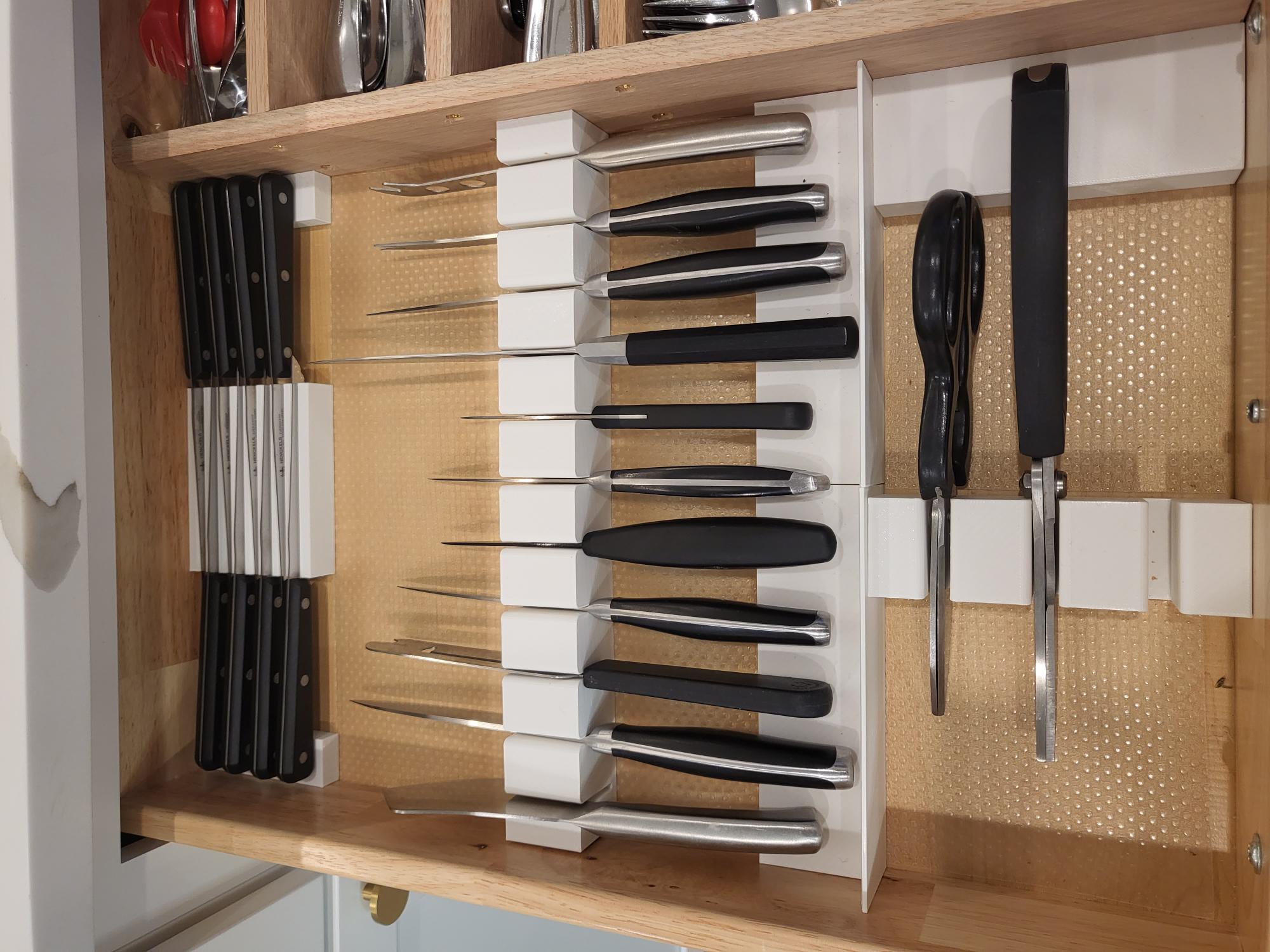 Parametric In-Drawer Knife Rack by mhparsons | Download free STL model ...