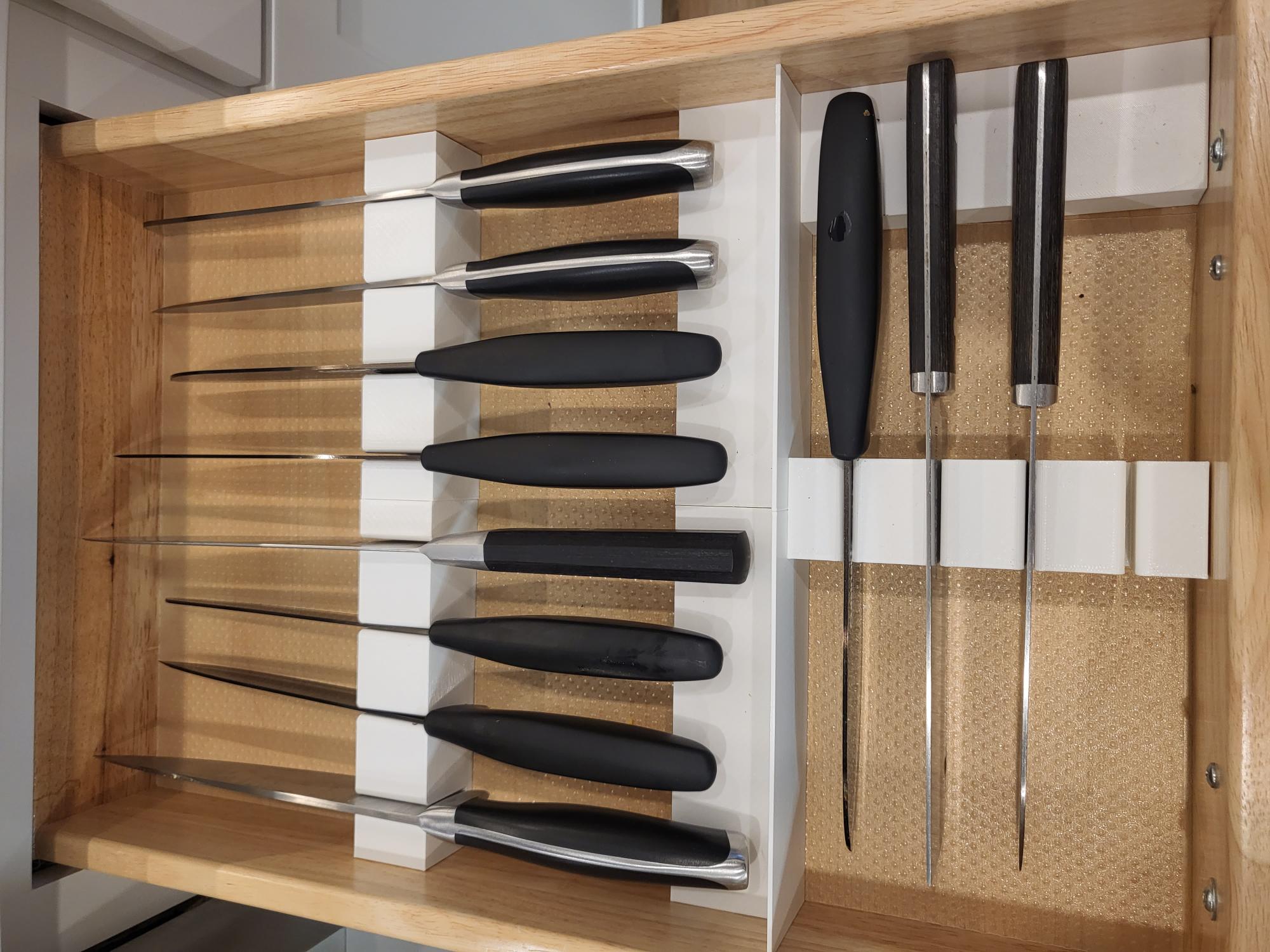 Parametric In-Drawer Knife Rack by mhparsons | Download free STL model ...