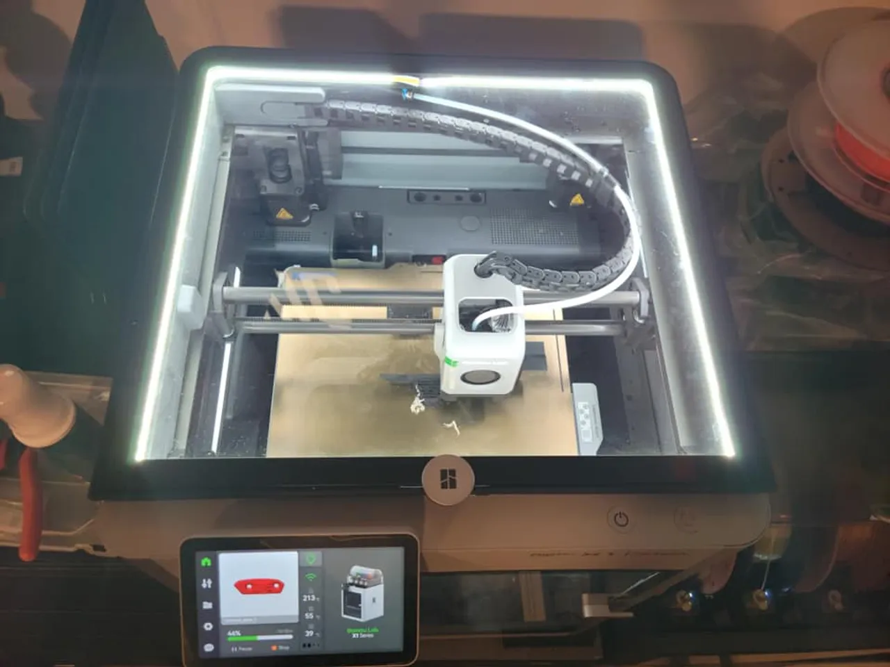 Bambu Labs Carbon X1 Top Glass Riser for LED's by Daniel | Download ...