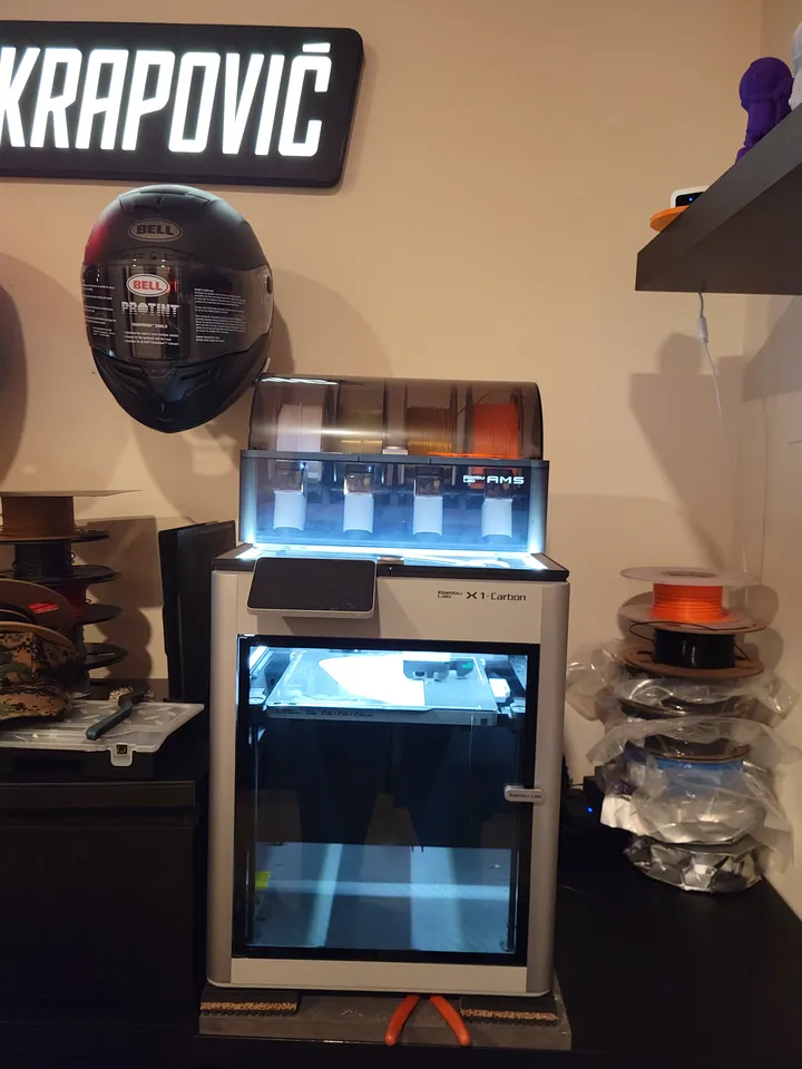 Bambu Labs Carbon X1 Top Glass Riser for LED's by Daniel | Download ...