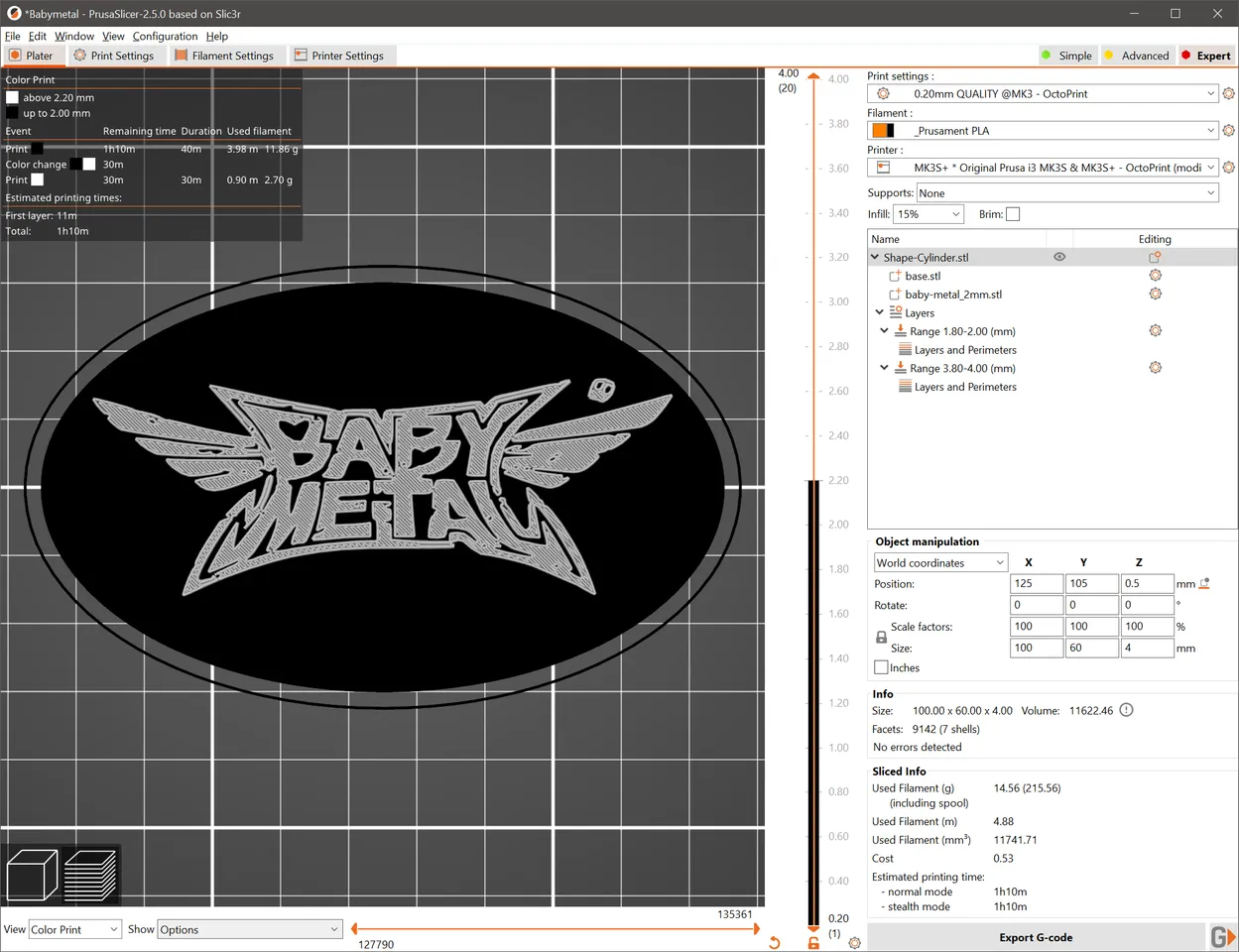 Babymetal Logo Plate by Sarusani | Download free STL model | Printables.com