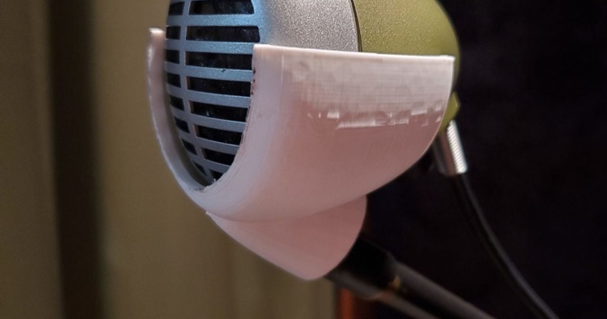 Shure 520DX bullet microphone holder remix by frogstompr | Download ...