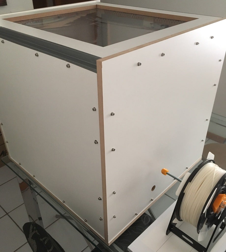 Plastic Pieces for Anet A8 Case built using Perforated Aluminum ...