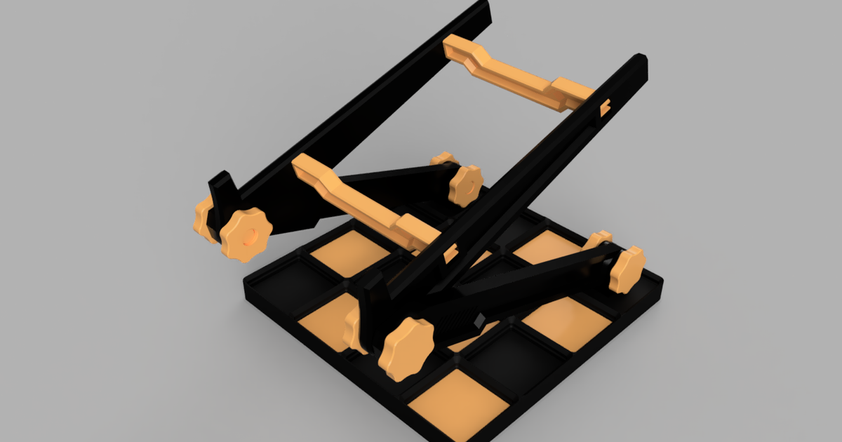 Gridfinity Tablet and Notebook Stand - Prusa Mini Compatible Base by ...