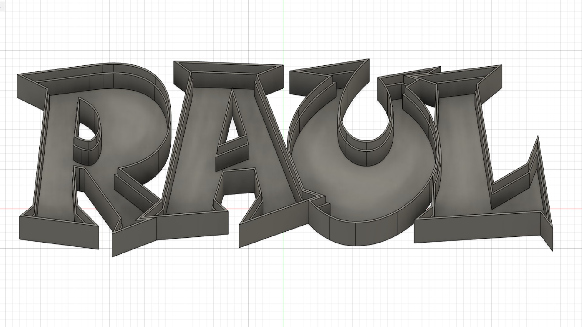 cartel luminoso Raul by Raul Melnik | Download free STL model ...