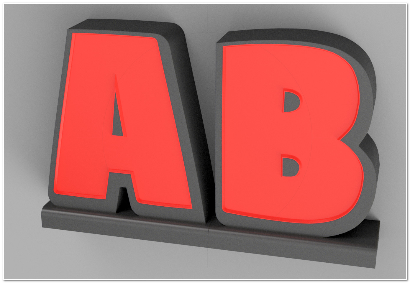 Glowing WLED all alphabet letters and all numbers 20 cm high (Work in progress) autorstwa ...