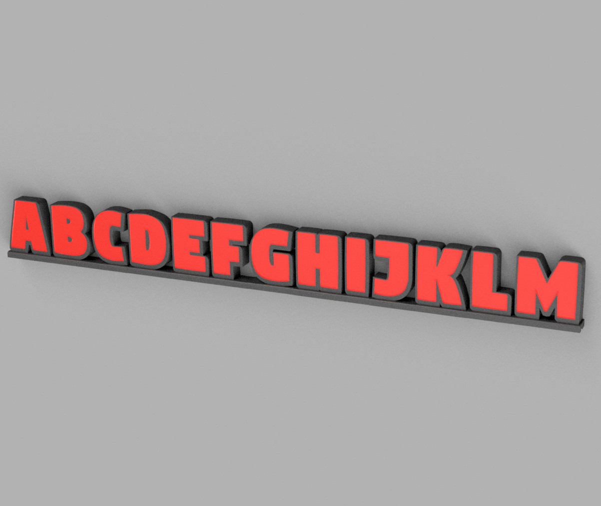 Glowing WLED all alphabet letters and all numbers 20 cm high autorstwa ...