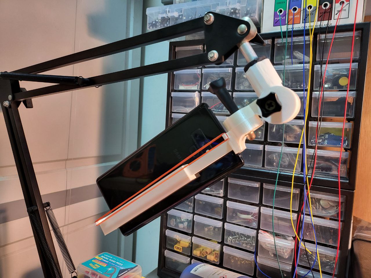 Phone Holder for Mic Boom Arm by Wallnutts | Download free STL model ...