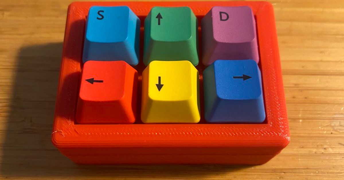 Macro Keyboard (PiPico) 6 Key by EmanuelTB | Download free STL model ...