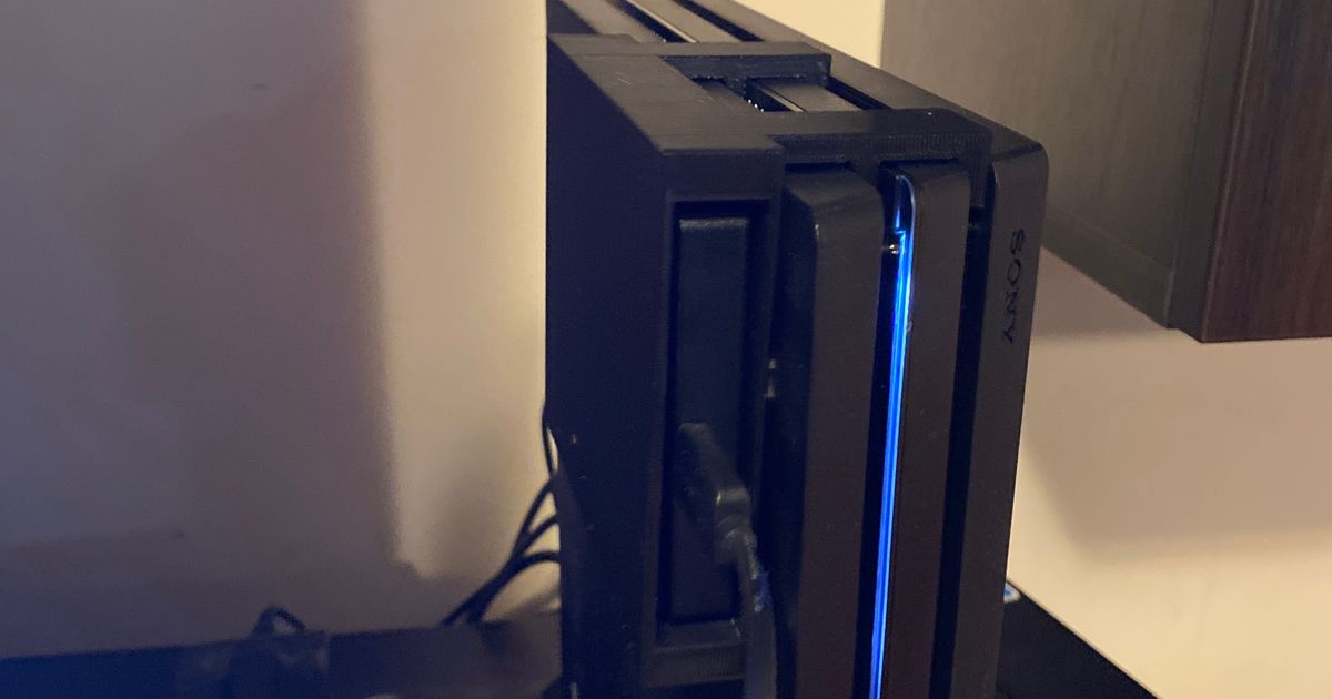 PS4 PRO external HDD holder by criss623 | Download free STL model ...