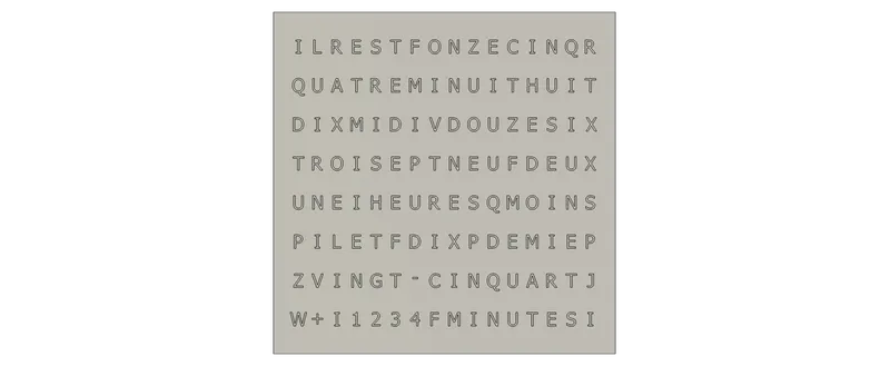 WordClock 16x8 LED matrix (2023-V2) by AWSW | Download free STL model | Printables.com