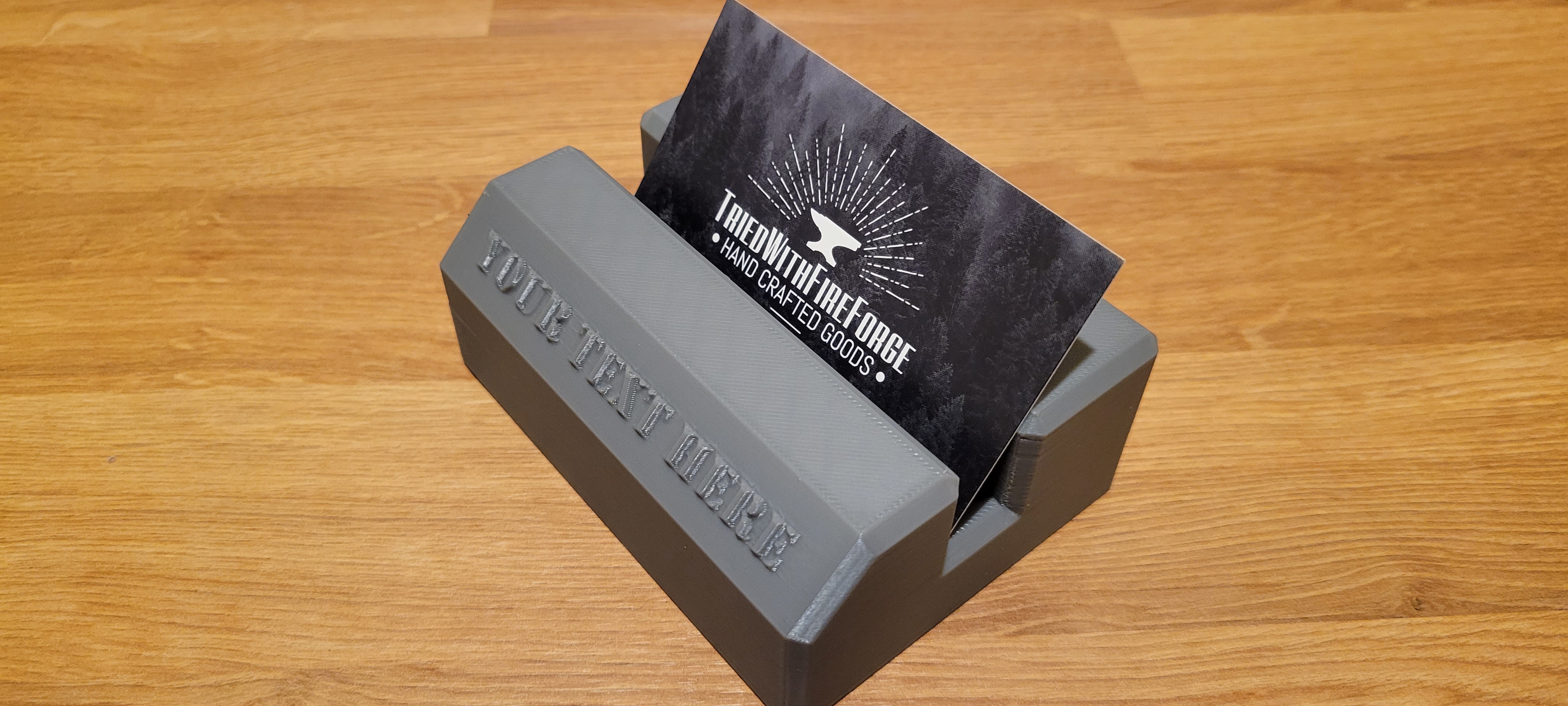 Simple Business Card Stand by Diego Campos | Download free STL model ...