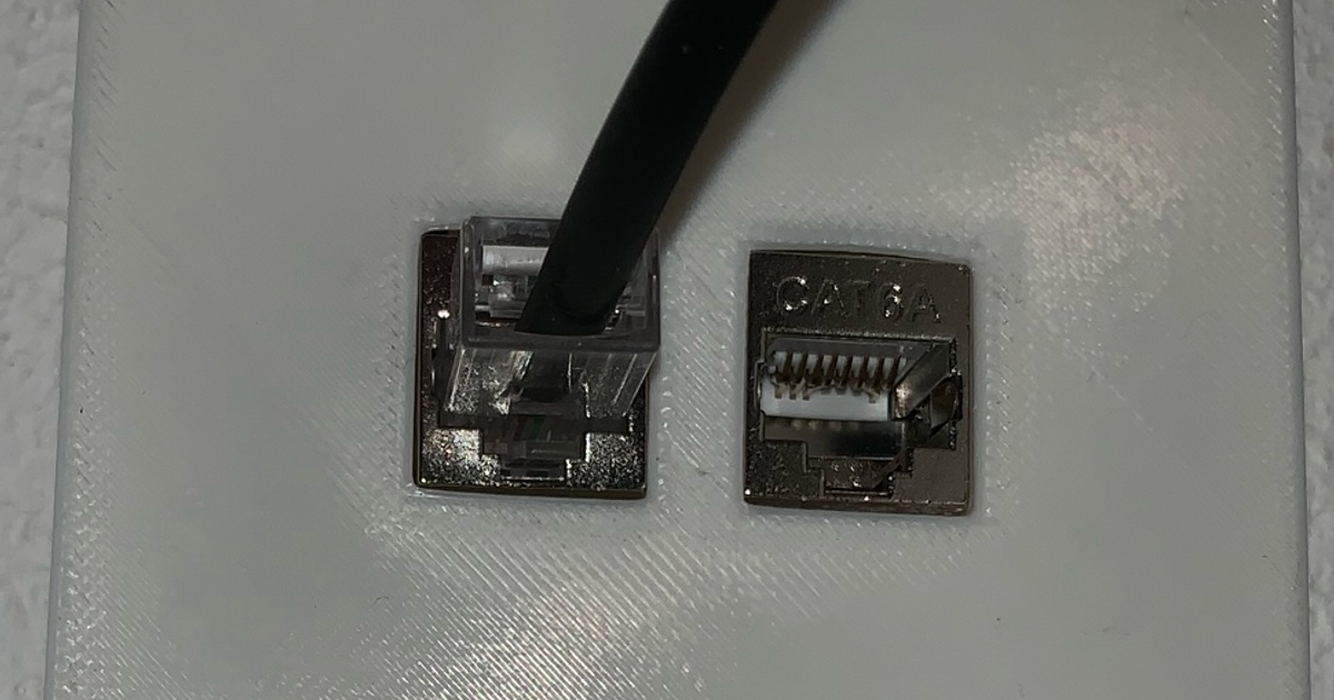 Simple keystone wall plate by Garvey | Download free STL model ...