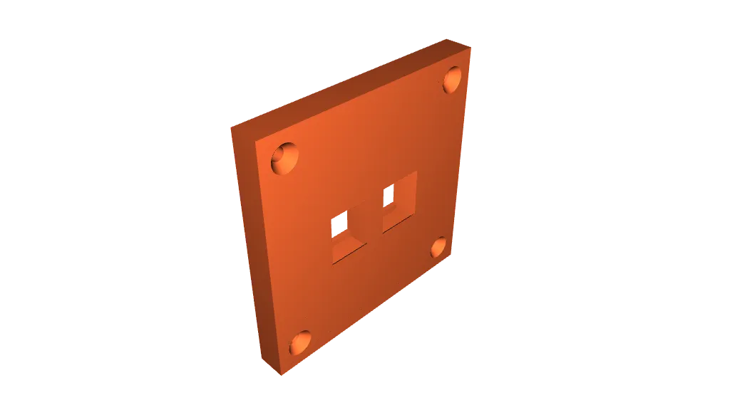 Simple keystone wall plate by Garvey | Download free STL model ...