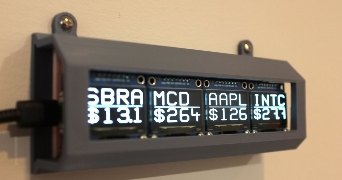 TurboLEDz Stock Ticker housing. by Bram Stolk | Download free STL model ...