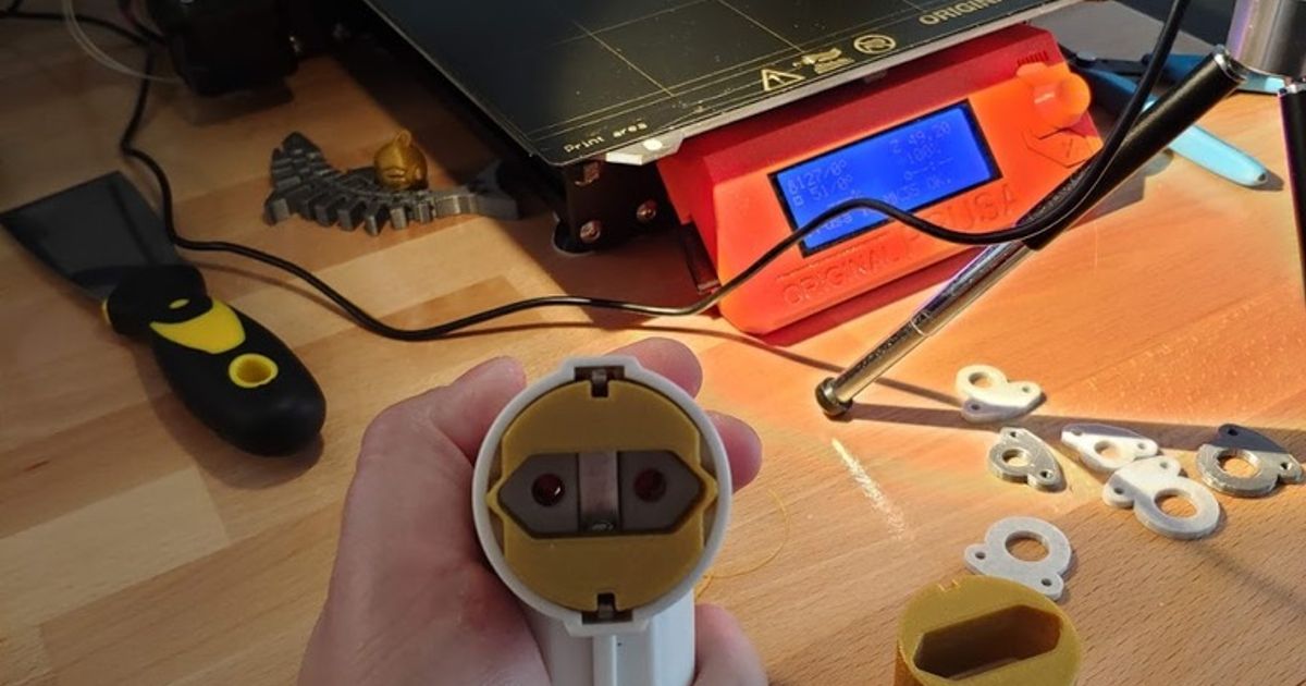 EU Plug adapter by Bojan | Download free STL model | Printables.com