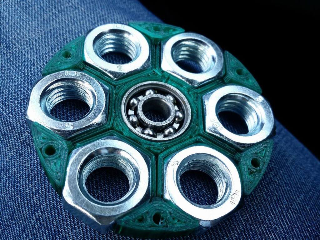 Fidget Spinner hex nut by FUSIONPAUSE | Download free STL model ...