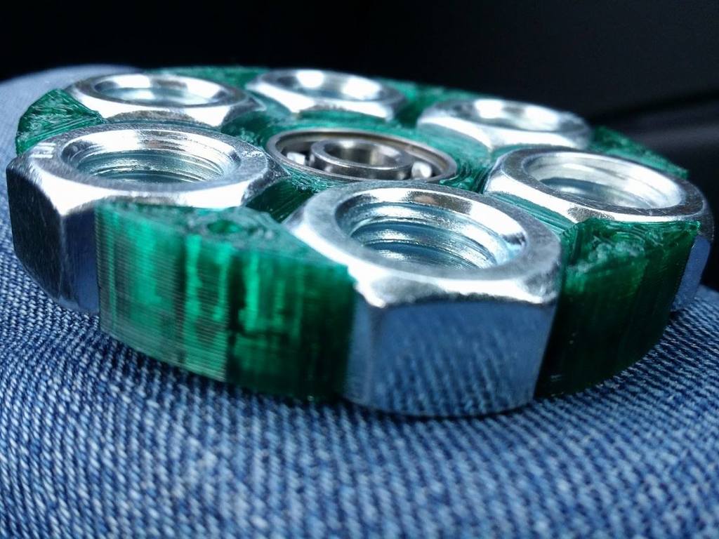 Fidget Spinner hex nut by FUSIONPAUSE | Download free STL model ...