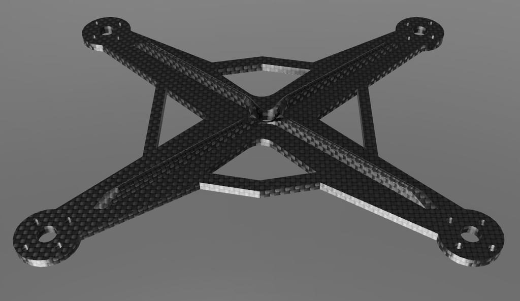 Easy Frame drone 210 by FUSIONPAUSE | Download free STL model ...