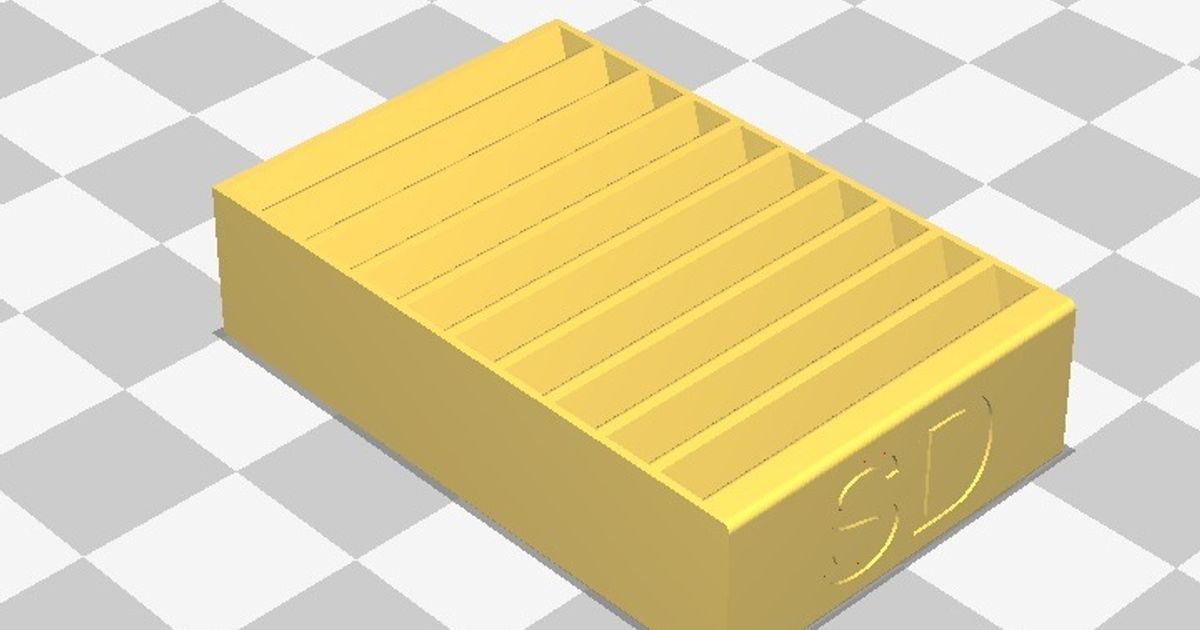 SD Card box by FUSIONPAUSE | Download free STL model | Printables.com
