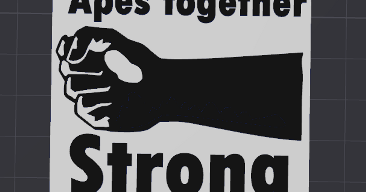 Apes together strong by der_Samu3l | Download free STL model ...