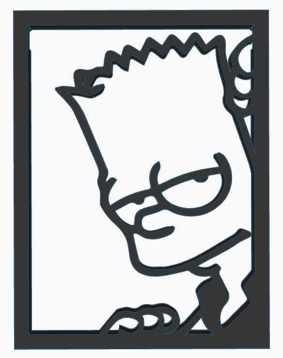 Bart Simpson - Wall Art by DDDprince | Download free STL model ...