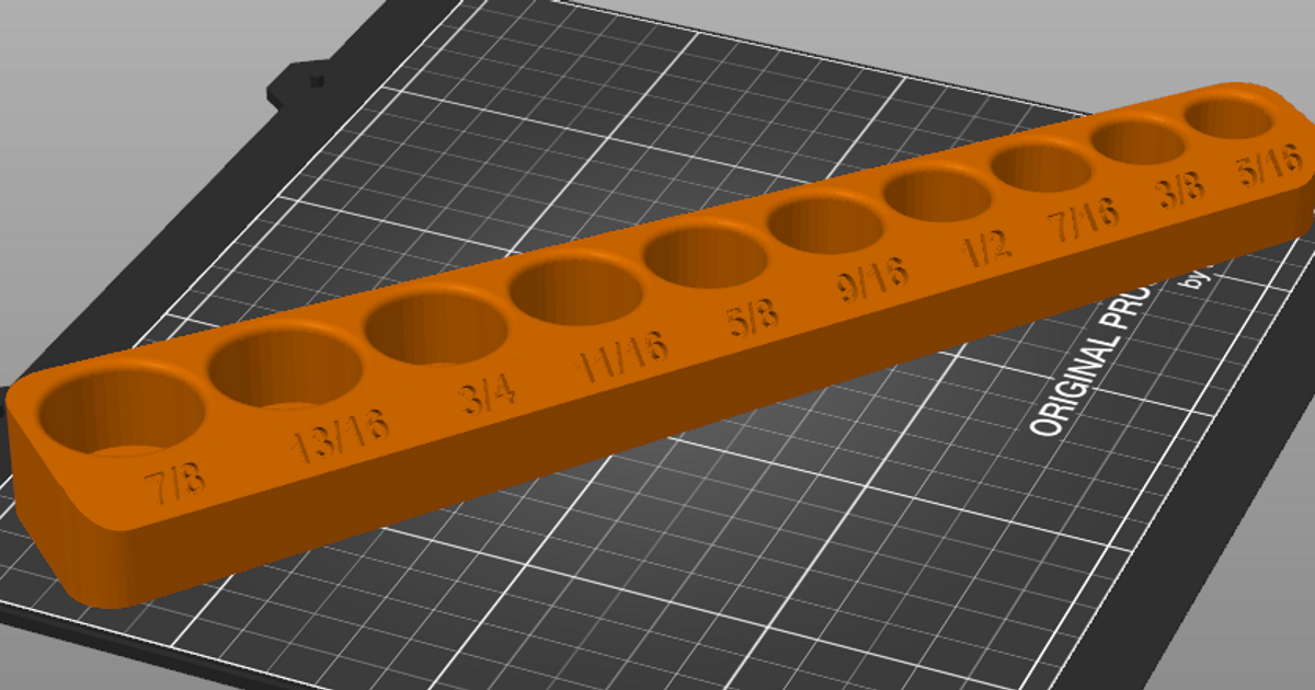 3/8" SAE socket organizer with embedded magnets by TaylorMade-46725 ...