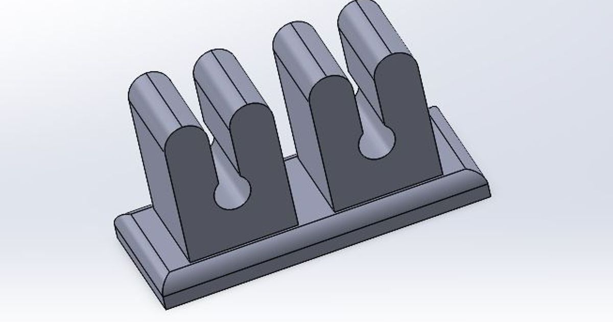 2 Cable Holder by JA Tandoc | Download free STL model | Printables.com