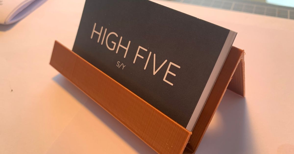 Super lean business card holder by BRIM | Download free STL model ...