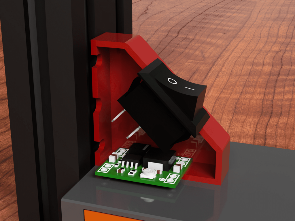 light switch case with MP1584EN DC-DC by dantech | Download free STL ...