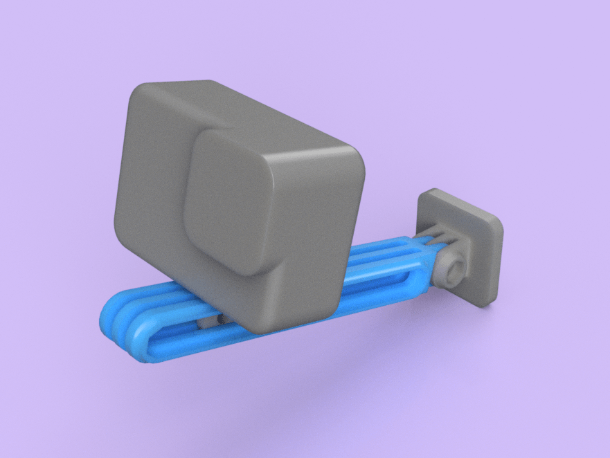 Slide attack GoPro by dantech | Download free STL model | Printables.com
