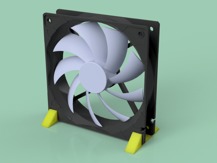 Case fan feet by dantech | Download free STL model | Printables.com